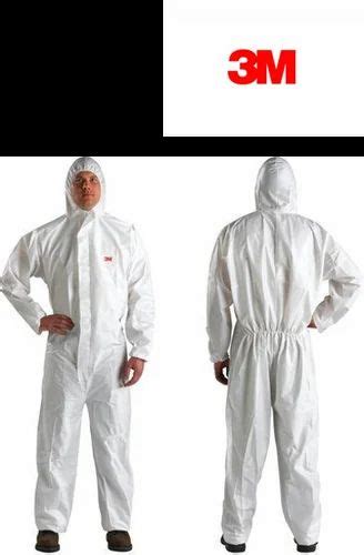 White Female M Disposable Protective Coverall Safety Work Wear