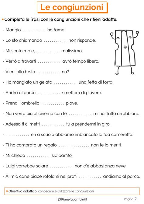 Le Preposizioni Semplici E Articolate Esercizi Per La Scuola