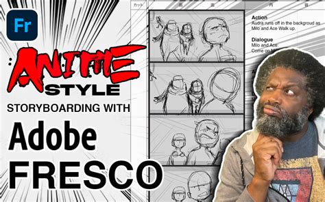 Anime Style Storyboarding With Adobe Fresco Animation Illustration