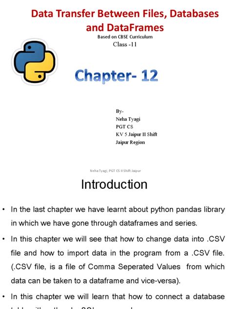 chapter 12eng data transfer between files sql databases and dataframes pdf comma separated