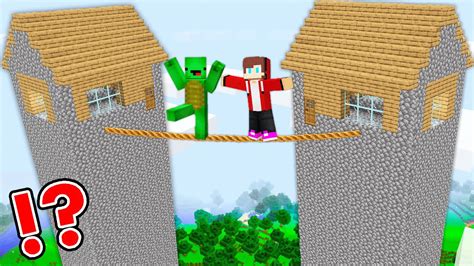 JJ AND MIKEY PASSES SECRET THE LONGEST HOUSES MISSION IN Minecraft