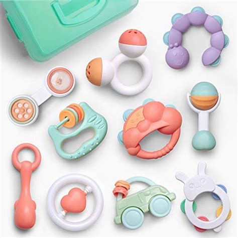 Sonajas Gizmovine 10pcs para Bebés 3 6 9 12 Meses
