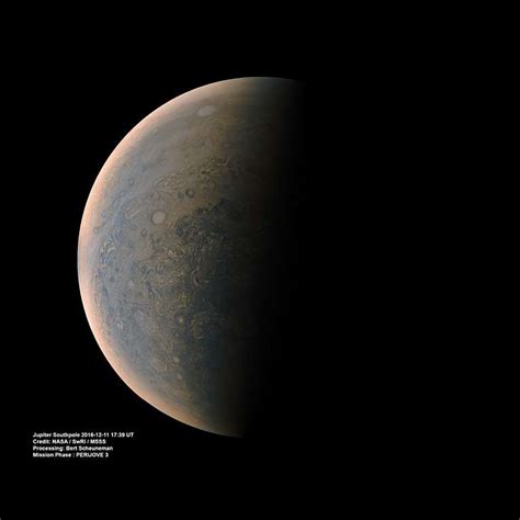 Jupiters South Pole From Juno 11 December The Planetary Society