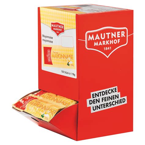 Transgourmet Österreich Mautner Markhof Mayonnaise Portionen 100 x 18 g