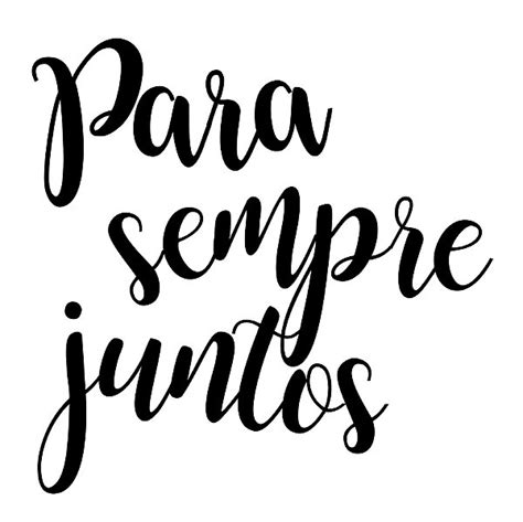 Transfer para Balão Lettering Preto Para Sempre Juntos 01 Unidade