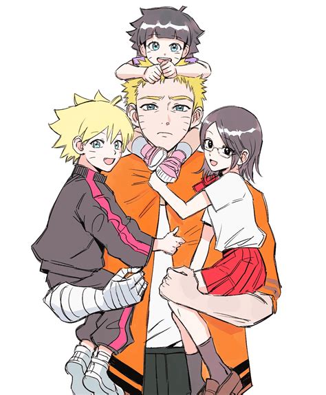 Boruto And Sarada And Himawari Himawari Uzumaki Wallpaper 43574291
