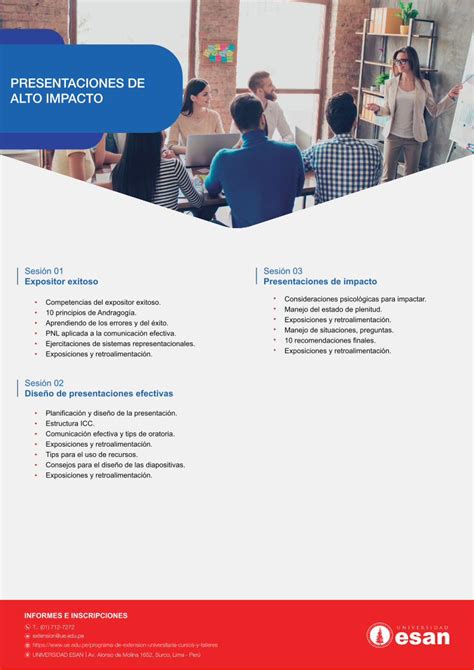 PDF Presentaciones de alto impacto Universidad ESAN Diseño de