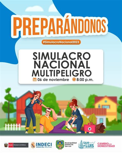 Tercer Simulacro Nacional Multipeligro 2023 Campañas