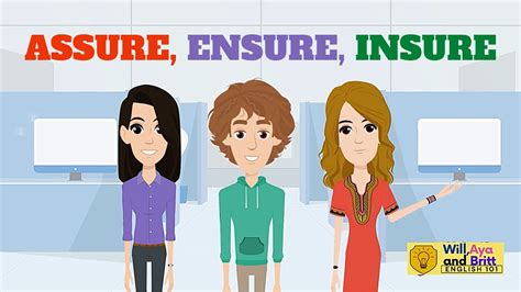 ASSURE ENSURE INSURE YouTube