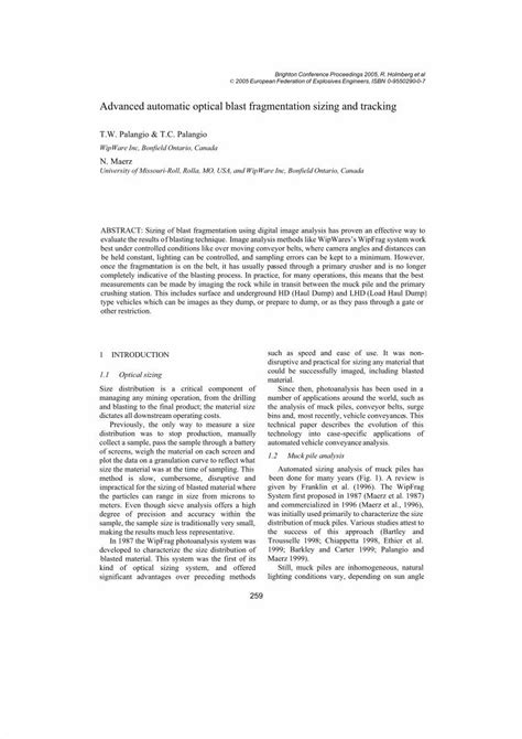 pdf advanced automatic optical blast fragmentation sizing and tracking dokumen tips