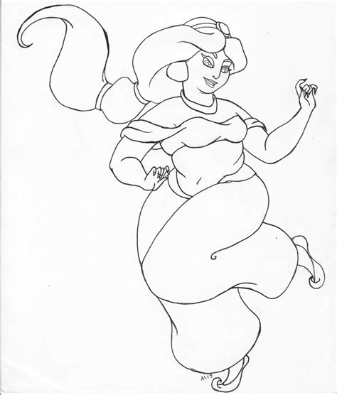 Dessins Gratuits à Colorier Coloriage Jasmine à imprimer