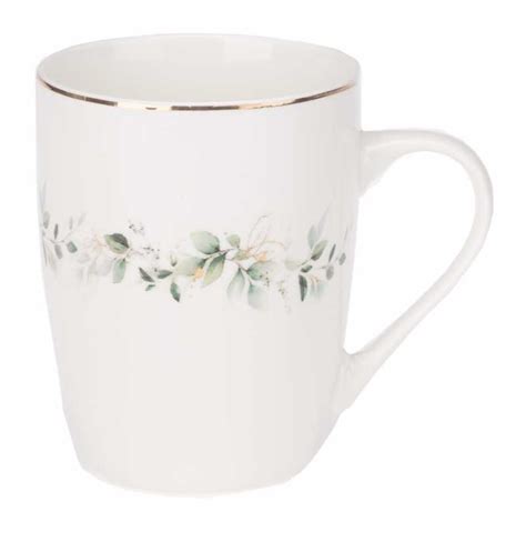 Kubek porcelanowy Herbal Listki Środek 350 ml ravi Sklep EMPIK