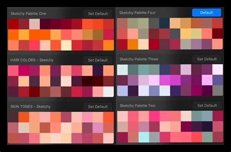 FREE Procreate Color Swatches 37 Palettes For Painting And Drawing