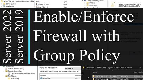 Enable And Enforce Firewall Settings Using Group Policy Gpo Windows