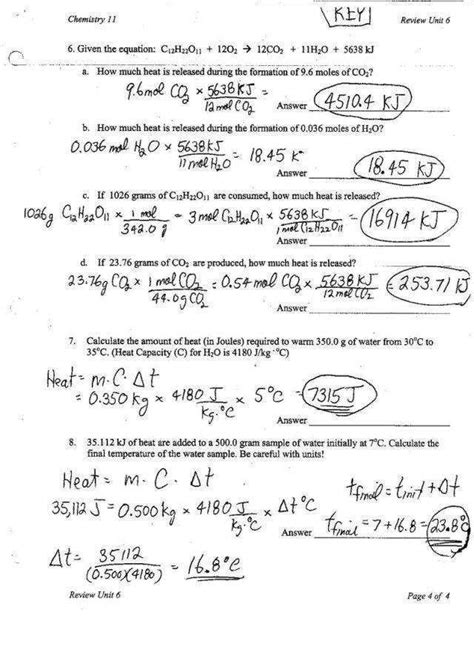 Mole To Mole Stoichiometry Worksheets