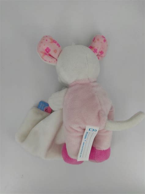 Doudou Mouchoir Souris Blanche Sucre D Orge Sucre D Orge Beebs