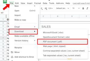 How To Save Google Sheets As Pdf In Examples