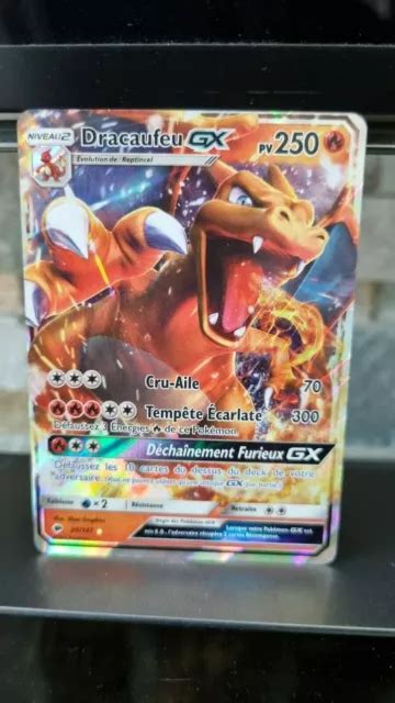 Rare Carte Pokemon Dracaufeu Gx S L Ombres Ardentes Eur