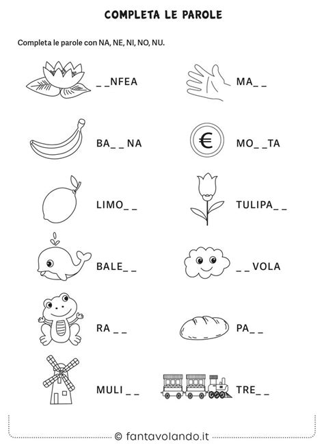 Schede Didattiche Di Italiano Scopriamo La Lettera N Fantavolando