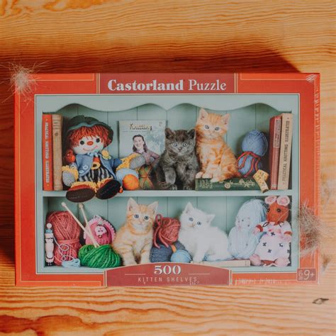 Puzzle 500 Kotki na półkach u Filemona