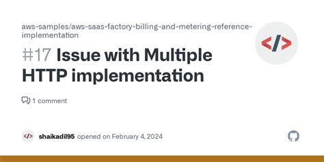 Issue With Multiple Implementation Issue 17 Aws Samples Aws