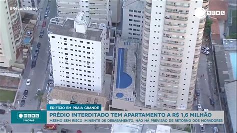 Prédio evacuado às pressas em Praia Grande SP tem apartamento