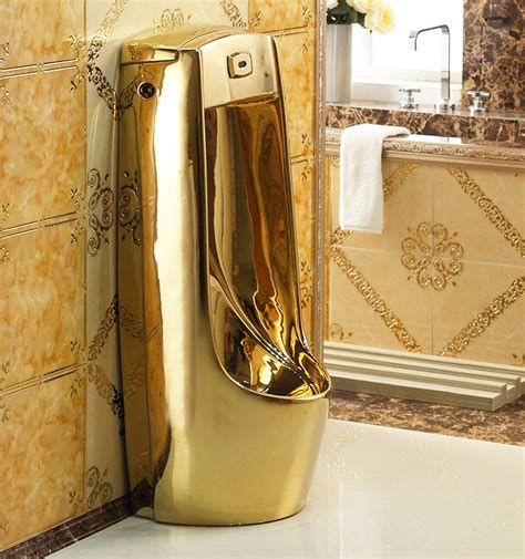 Classic Freestanding Gold Urinal Royal Toiletry Global
