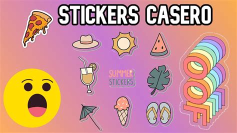 TUTORIAL COMO HACER STICKERS CASEROS EN 3 MINUTOS YouTube
