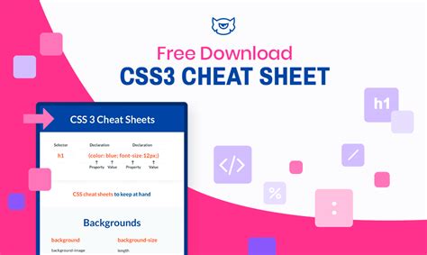 css3 cheat sheet for dummies learning to code