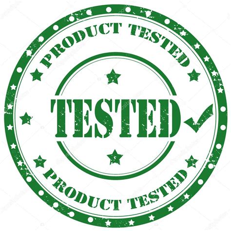 Tested Stamp Stock Vector Carmen Dorin 43728981
