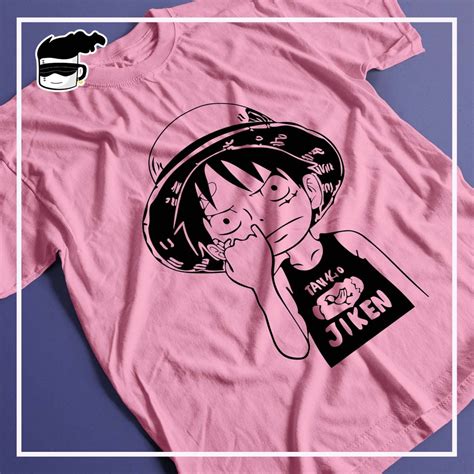Camiseta Luffy Jiken Unissex Camisa Blusa Anime One Piece Faz A Boa