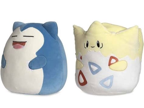 Snorlax And Togepi Squishmallow Pokemon Set 12 Inch Values MAVIN
