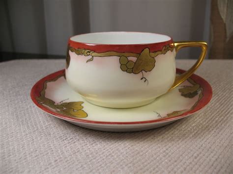 VINTAGE ROSENTHAL DONATELLO ART NOUVEAU CUP SAUCER BAVARIA HAND