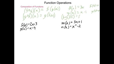 how to solve function operations