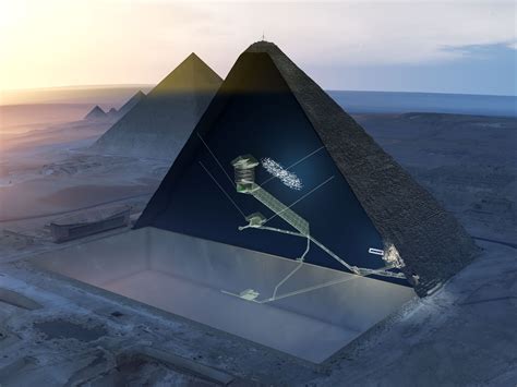 Subatomic Particles Reveal A Hidden Void In The Great Pyramid Of Giza