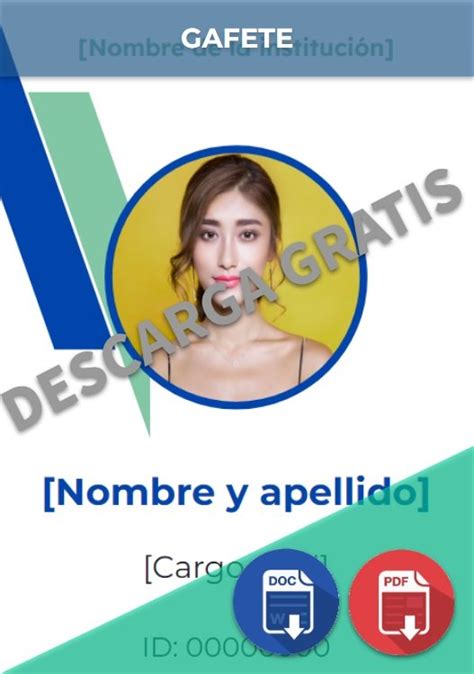 Gafete Ejemplos Plantillas Word Excel Canva
