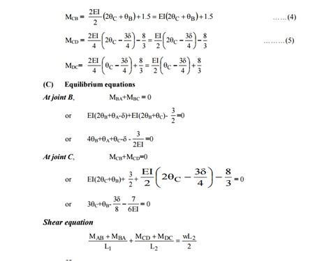 Slope Deflection Method For Continuous Beams Madrid Whilve
