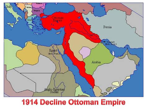 Карта османской империи 1914
