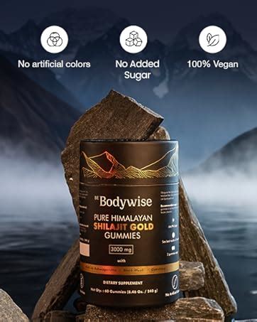 Amazon Be Bodywise Pure Himalayan Shilajit Resin I 600 Mg I 75