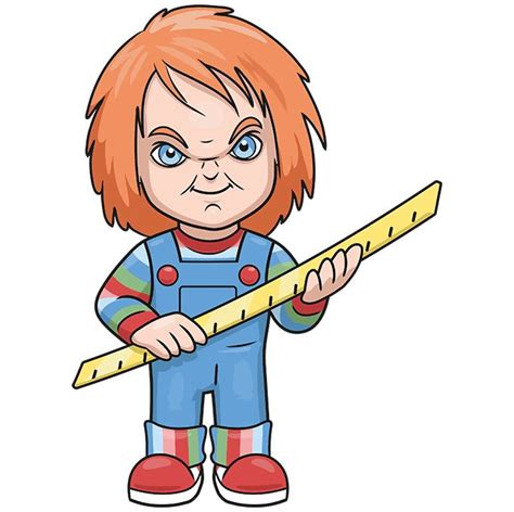 How To Draw Chucky Step By Step Tutorial