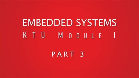 embedded systems module 1 edlc embedded system design process development life cycle youtube