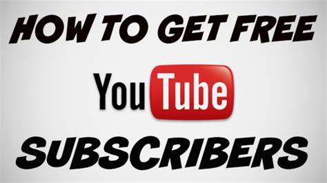 HOW TO GET FREE SUBSCRIBERS ON YOUTUBE YouTube