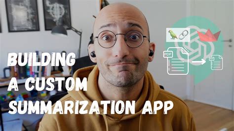 how to build a python custom summarization app with streamlit and langchain youtube