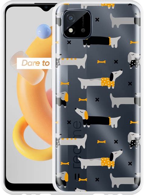 Realme C11 2021 Hoesje Teckels Designed By Cazy Bol