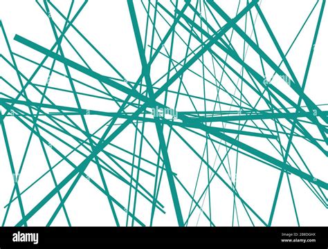 Abstract Geometric Art With Random Chaotic Lines Straight Crossing