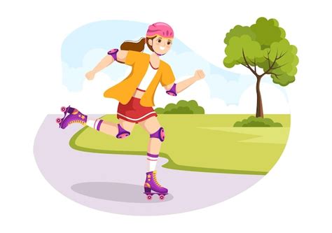 Pessoas Andando De Patins No Parque Da Cidade Para Atividade Ao Ar