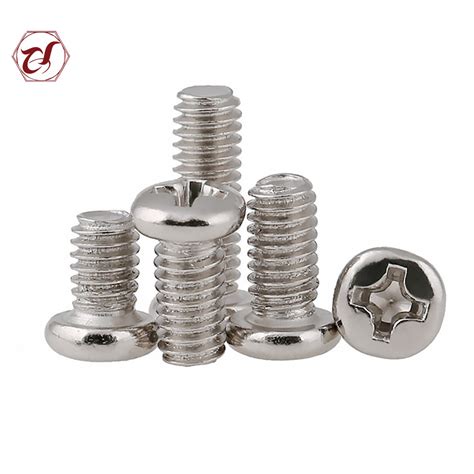 Stainless Steel Ss 316 Philips Pan Head Bolt 304 Cross Recessed Raised