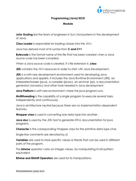 java module pdf java programming language java virtual machine