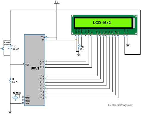 Lcd X Interfacing In Bit With Controller