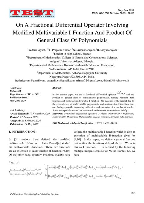 pdf on a fractional differential operator involving modified multivariable i function and